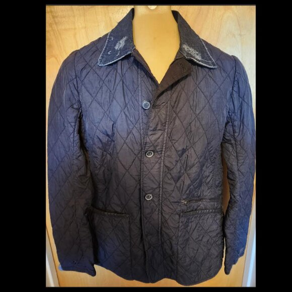 Diesel | Jackets & Coats | Diesel Quilted Jacket 3 Qtr Length Black W ...